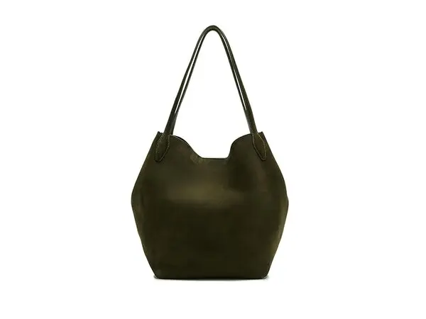Madewell Suede Soft Grain Shopper Shoulder Handbag