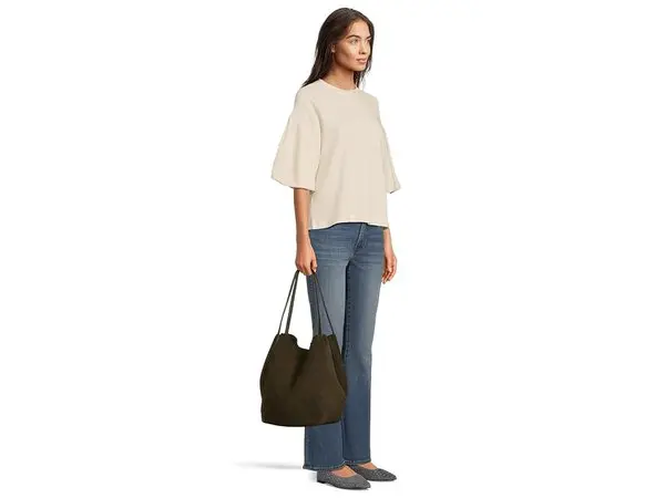 Madewell Suede Soft Grain Shopper Shoulder Handbag