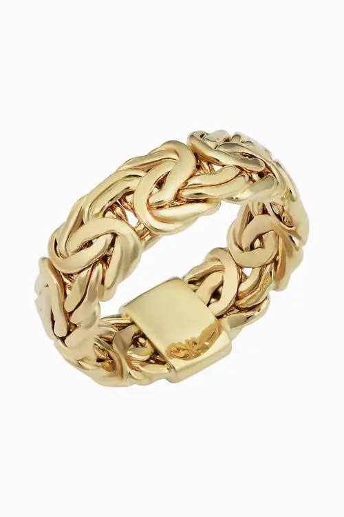 ORADINA 14k Byzantine Band Ring - Yellow Gold