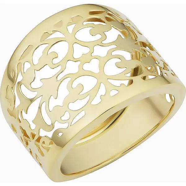 ORADINA 14k Love Lace Ring - Yellow Gold