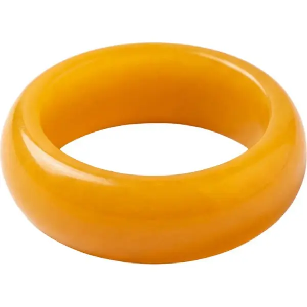 SEREE Mandarin Jade Stone Ring - Orange