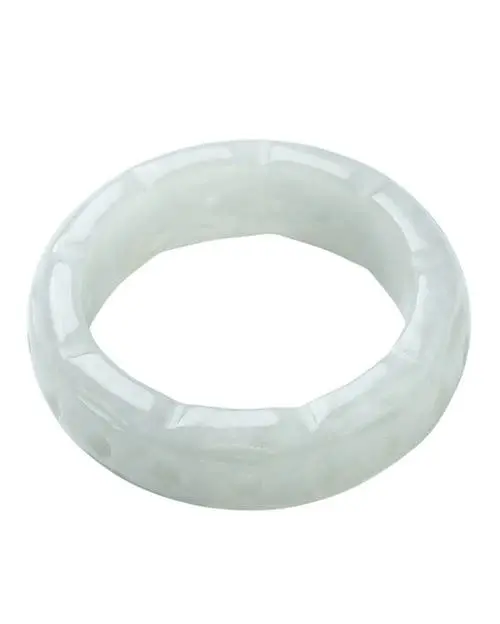 SEREE Weave Jade Ring - Off White