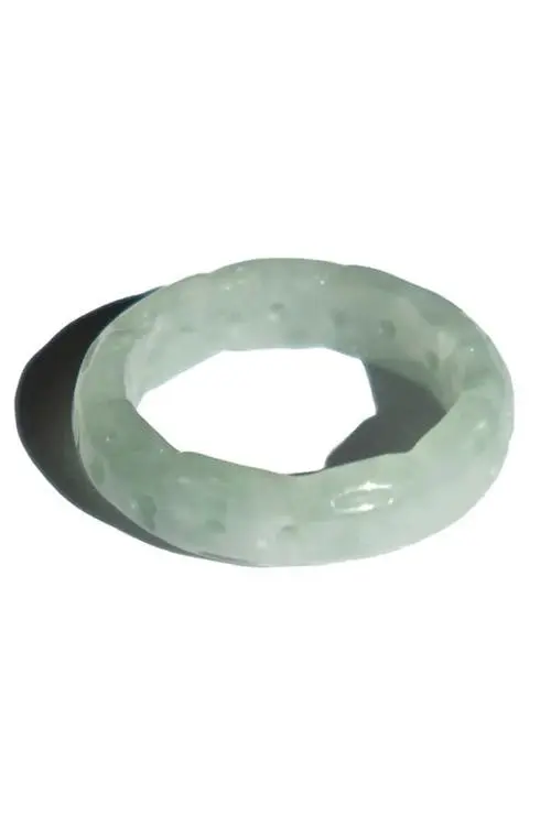 SEREE Weave Off-white Jade Ring - Off White
