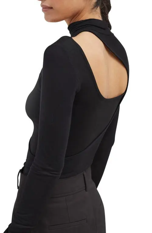 MARCELLA Soho Cutout Mock Neck Top
