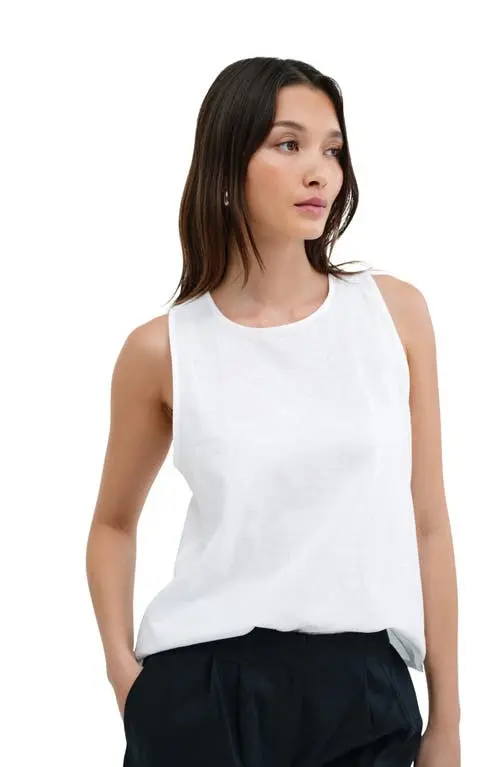 MARCELLA Mckinley Sleeveless Top - White