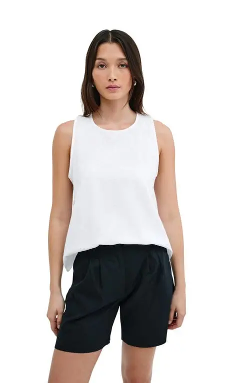 MARCELLA Mckinley Sleeveless Top - White