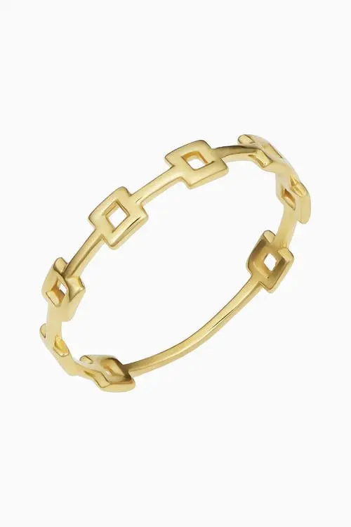 ORADINA 14k Buttoned-up Ring - Yellow Gold