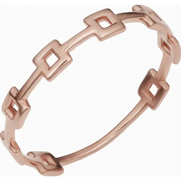 ORADINA 14k Buttoned-up Ring - Rose Gold
