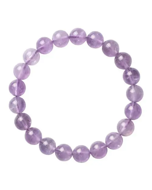 SEREE Billie Beaded Jade Stone Bracelet - Purple