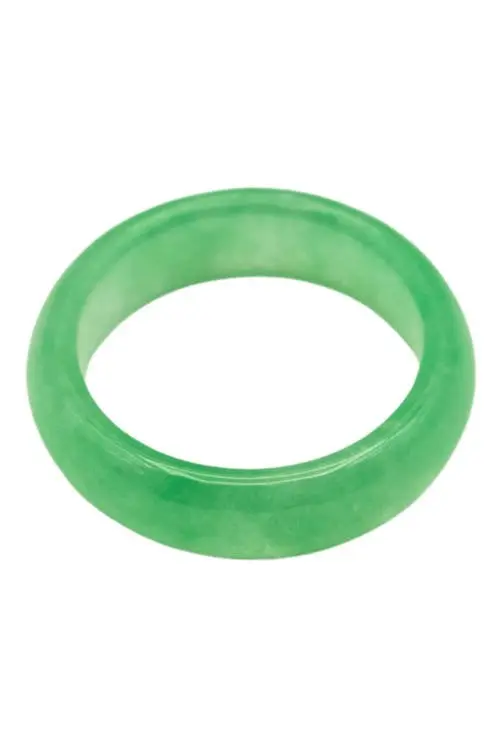 SEREE Zz Imperial Green Jade Ring - Bright Green