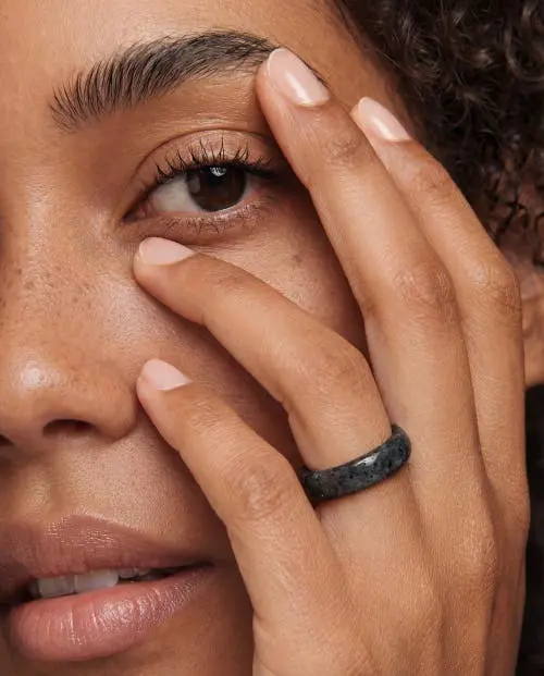 SEREE Sesame Jade Ring