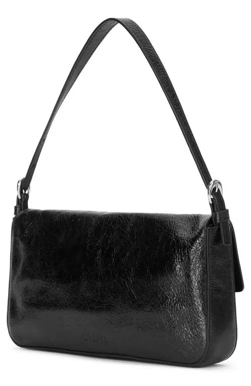 Staud Harlow Leather Shoulder Bag - Black