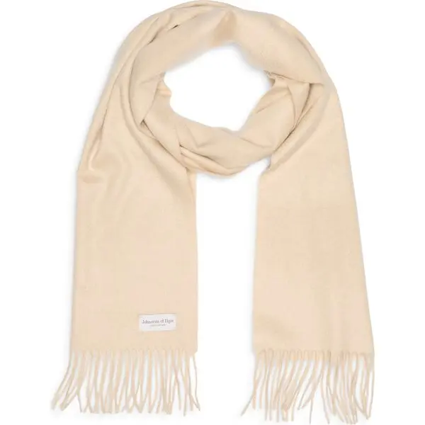 Johnstons Of Elgin Cashmere Fringe Scarf - Blonde