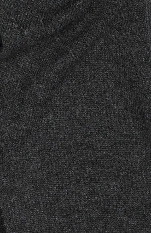 Johnstons Of Elgin Gauzy Cashmere Fringe Scarf - Charcoal/black