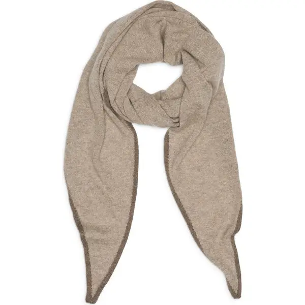 Johnstons Of Elgin Gauzy Cashmere Fringe Scarf - Pebble/heathcot