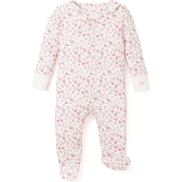 PETITE PLUME Pima Cotton Footie - Pink