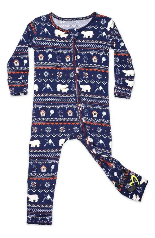 BELLABU BEAR Convertible Footie Pajamas - Blue