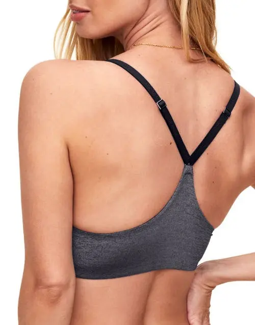 ADORE ME Helynn Contour Plunge Bra - Black Marl