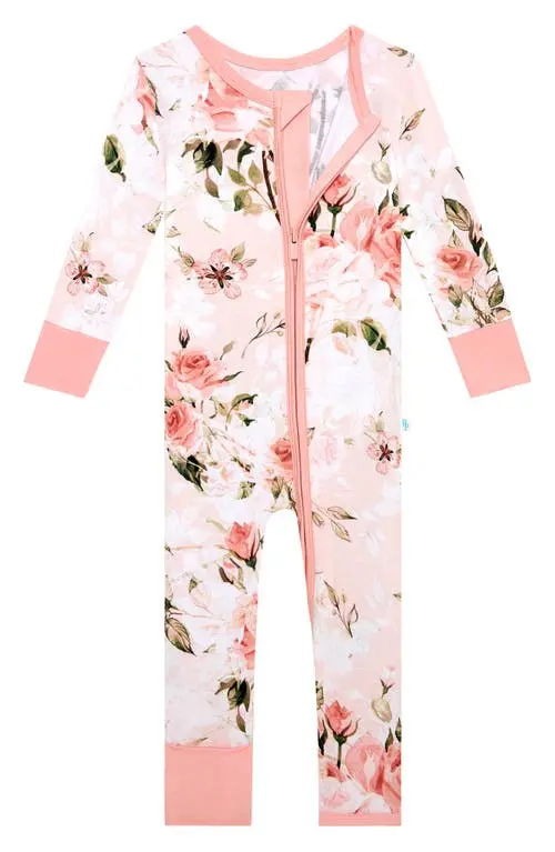 POSH PEANUT Fitted Convertible Footie Pajamas - Light/ Pastel Pink