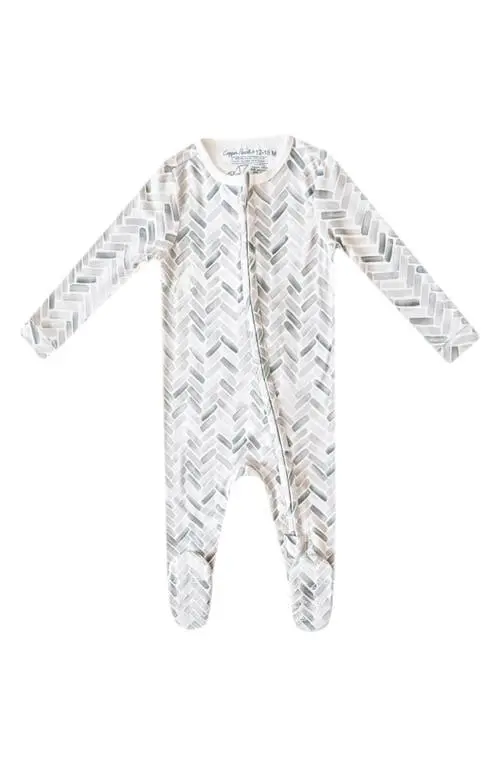COPPER PEARL Zip-up Footie Pajamas - Alta