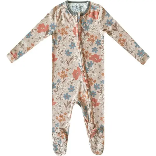 COPPER PEARL Zip-up Footie Pajamas - Eden