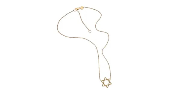 Jennifer Zeuner Jewelry Star Of David Necklace In Sterling Silver - One-color