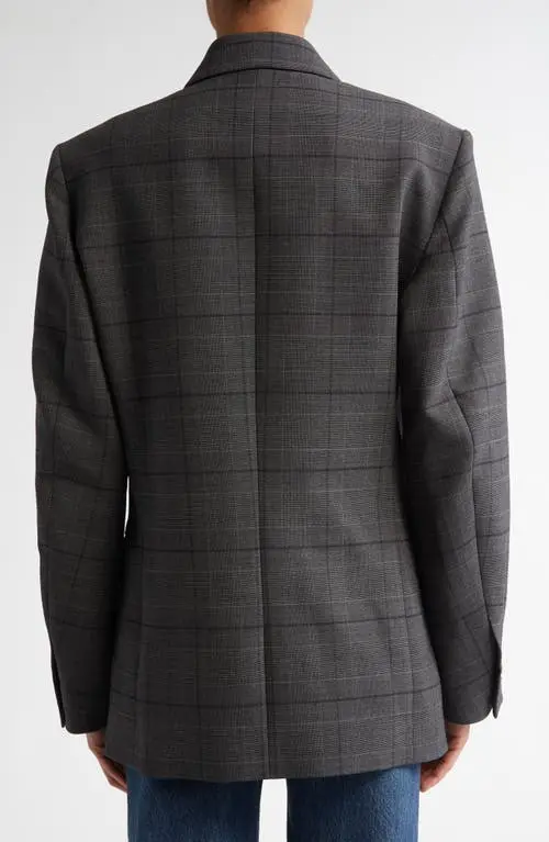 Coperni Windowpane Check Double-breasted Stretch Wool Jacket