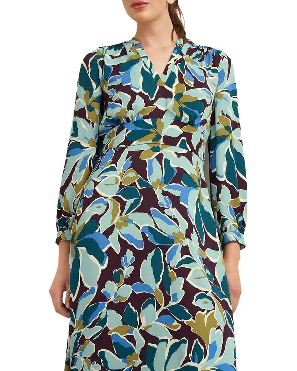 HOBBS LONDON Lea Printed Midi Dress
