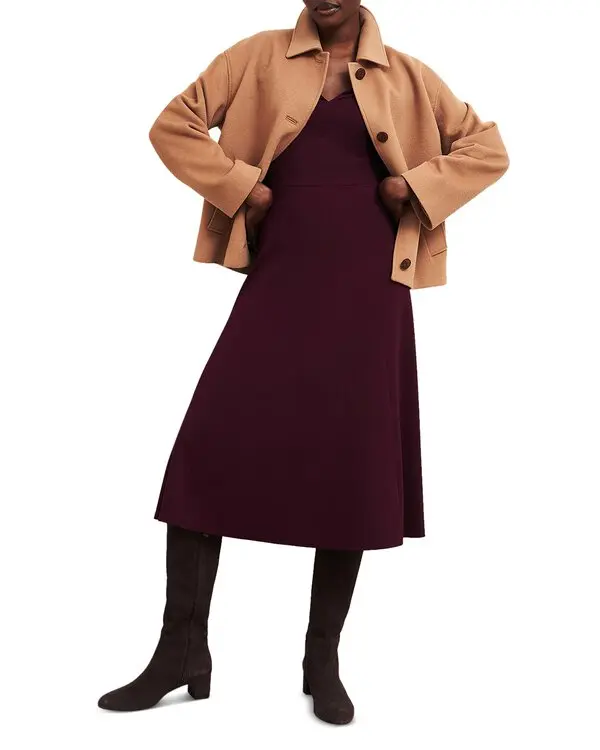 HOBBS LONDON Mirabel Ponte Midi Dress