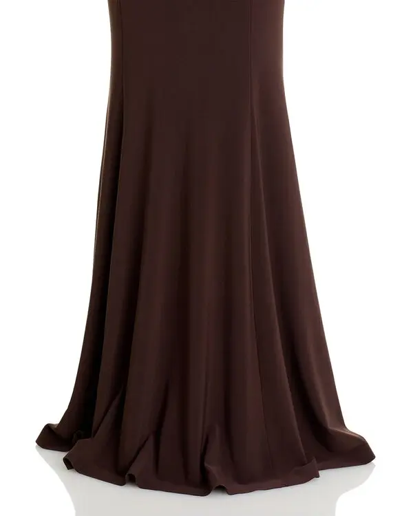 Norma Kamali Turtleneck Halter Gown