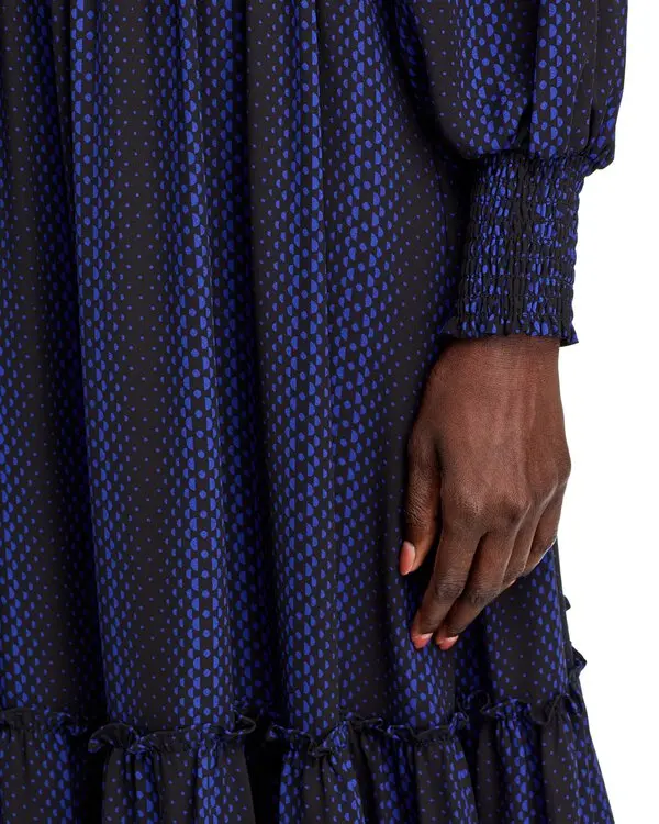 T Tahari Ruffled Midi Dress