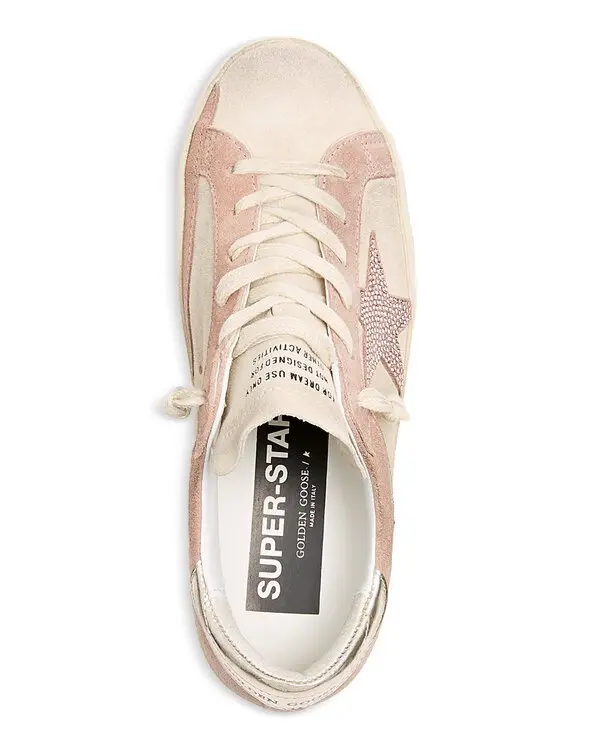 GOLDEN GOOSE Super-star Low Top Sneakers - Light Pink