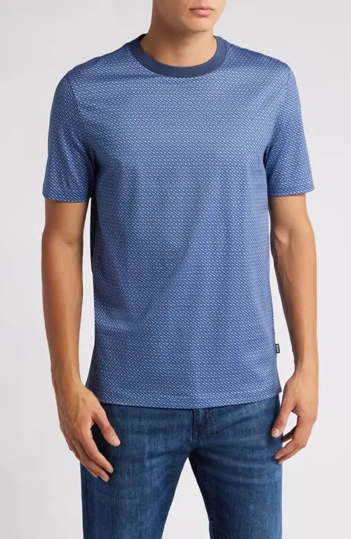 BOSS Thompson Cotton Ringer T-shirt - Navy