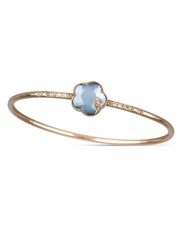 Pasquale Bruni Petit Joli Lunaire Rose Gold Diamond Bracelet - Blue/rose Gold