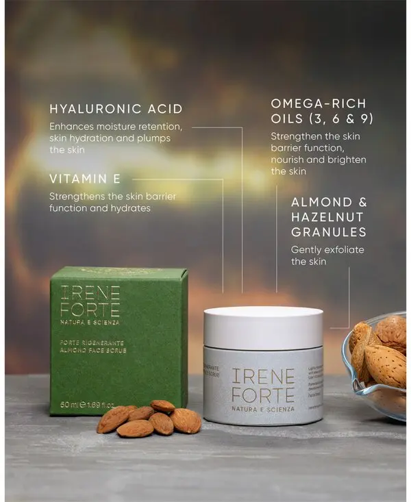 IRENE FORTE SKINCARE Almond Face Scrub 1.69 Oz - No Color