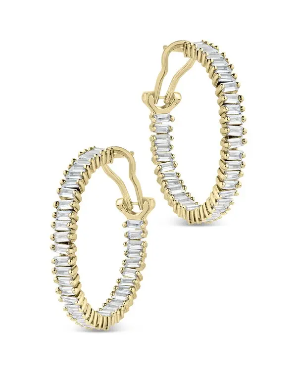 Sterling Forever Mischa Hoop Earrings