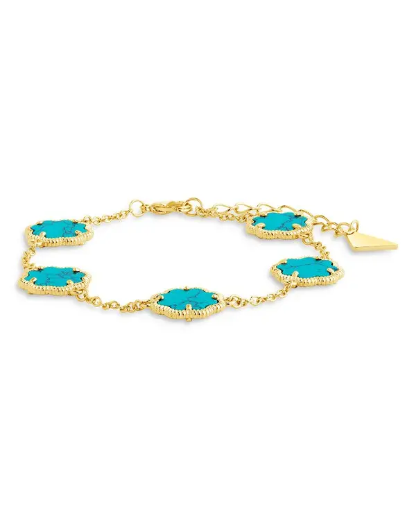 Sterling Forever Rose Petal Station Bracelet