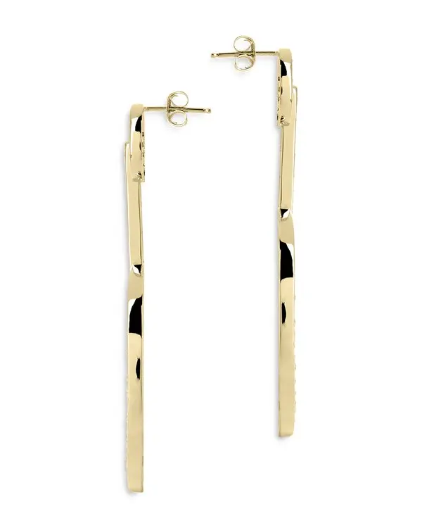 Sterling Forever Tory Oval Drop Earrings