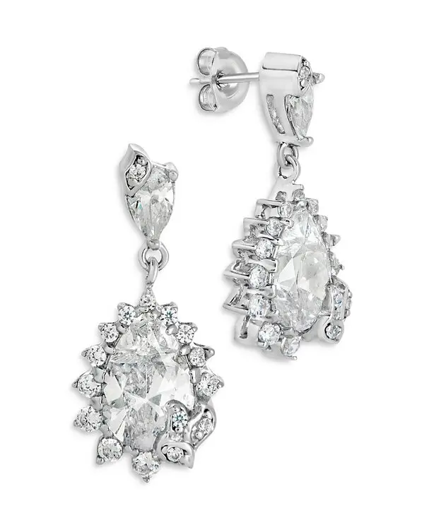 Sterling Forever Sienna Stud Earrings - Silver