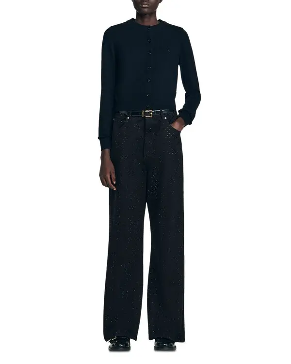 Sandro Emile Ruffled Cardigan