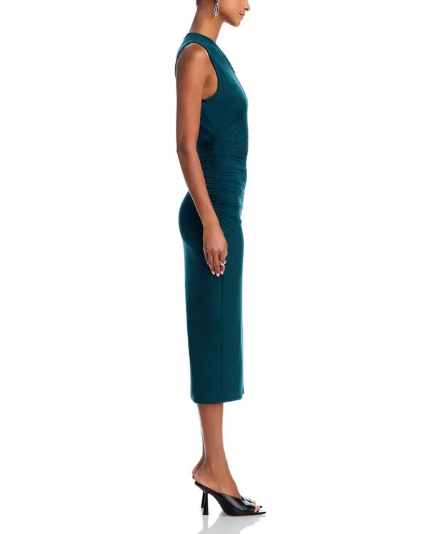 fore asymmetrical dress Chic Rose Asymmetrical Drop Shoulder Maxi DRESS from Fore Collection