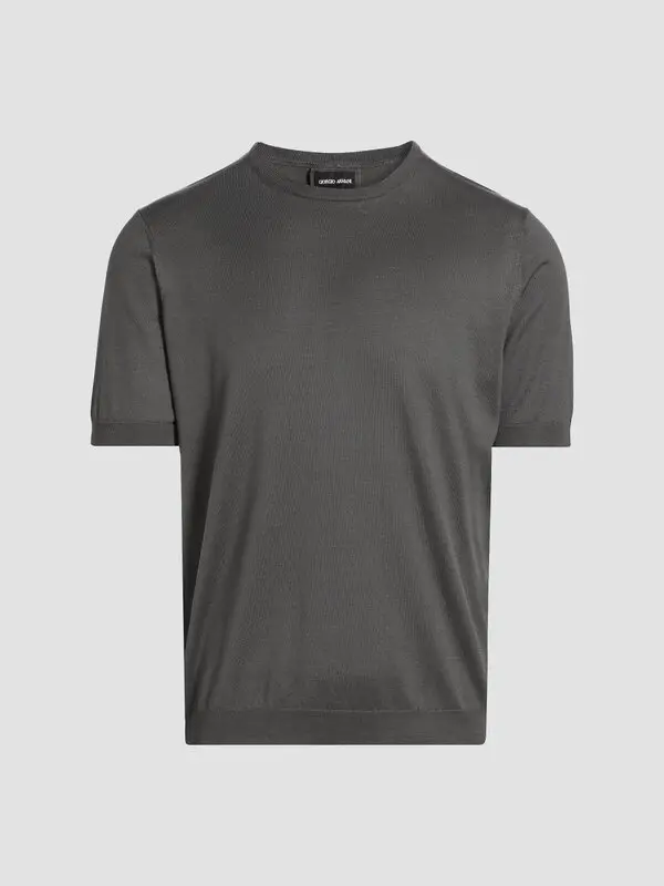 Giorgio Armani Cotton-silk Short-sleeve Sweater