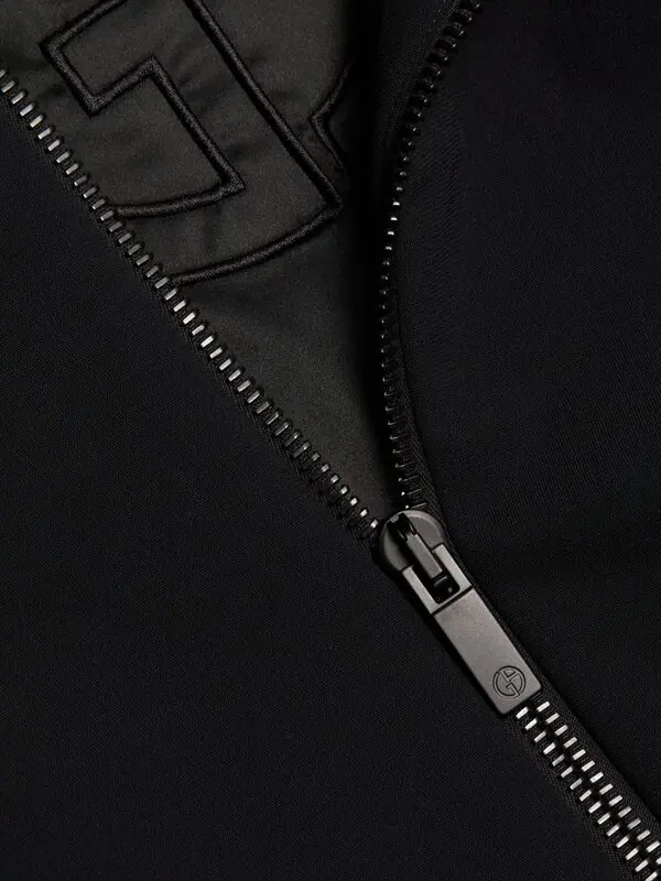 Giorgio Armani Long Wool Zip-up Jacket