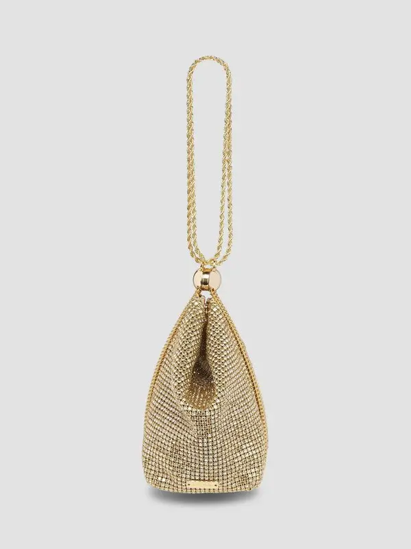 Cult Gaia Rue Rhinestone Wristlet - Sand Dollar
