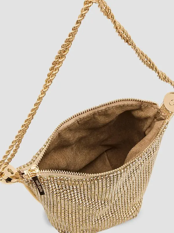 Cult Gaia Rue Rhinestone Wristlet - Sand Dollar