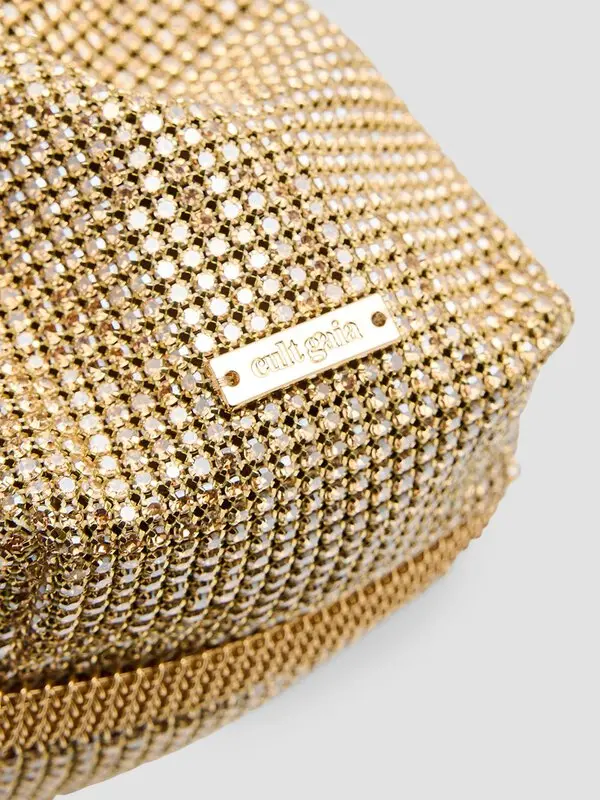 Cult Gaia Rue Rhinestone Wristlet - Sand Dollar