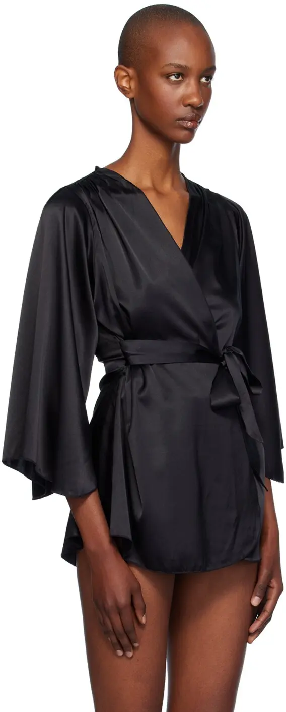 Fleur du Mal - Black Angel Sleeve Robe
