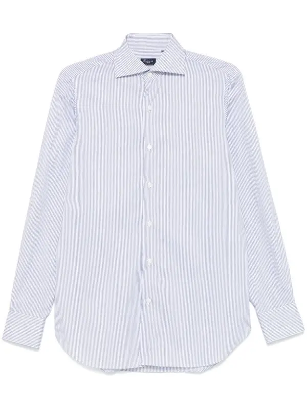 FINAMORE 1925 Striped Shirt - White