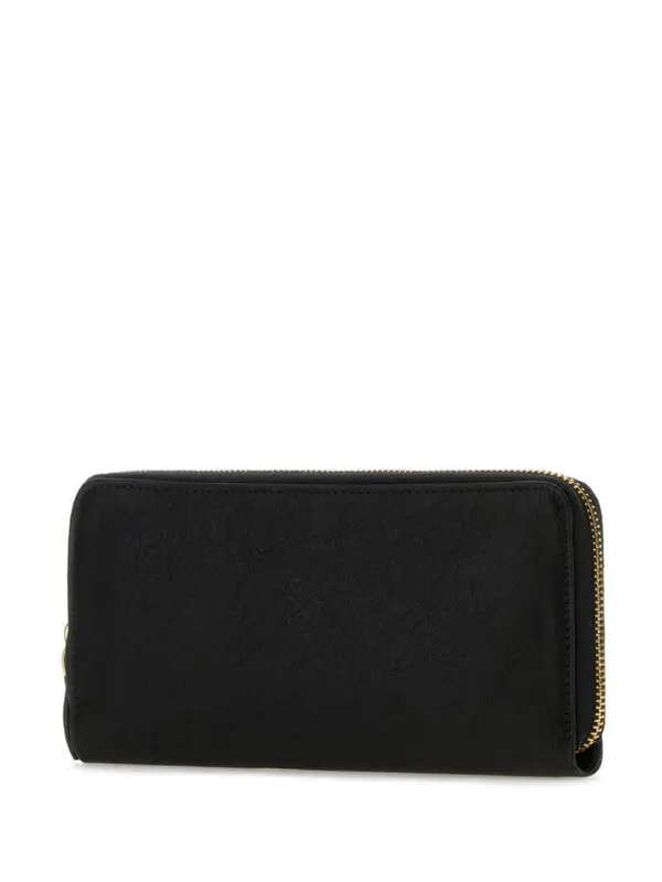 Il Bisonte Logo-debossed Wallet - Black