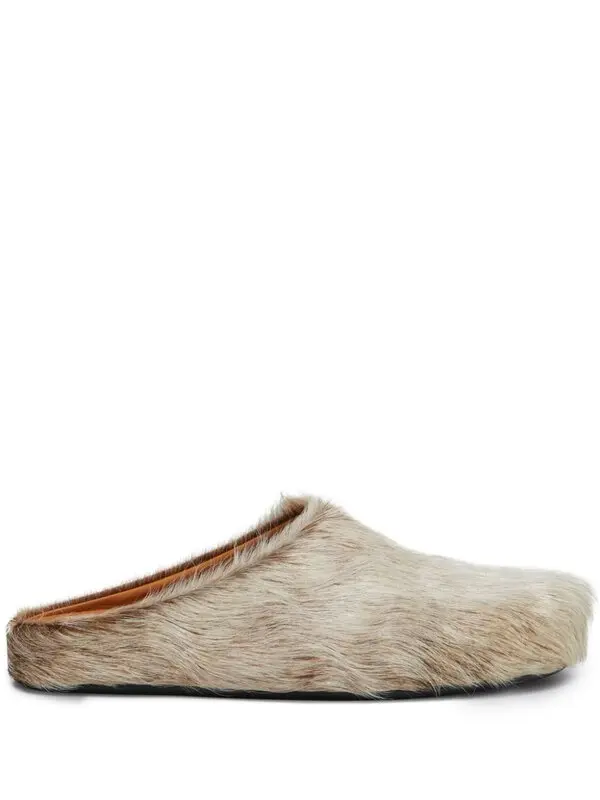 Marni Fussbet Sabot Slippers - Neutrals